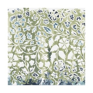 June Erica Vess 'Flower Stone Tile I' Canvas Art - Bed Bath & Beyond ...