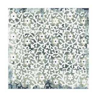 June Erica Vess 'Flower Stone Tile III' Canvas Art - Bed Bath & Beyond ...