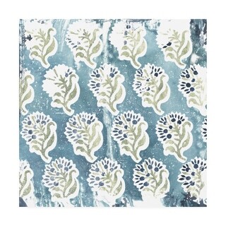 June Erica Vess 'Flower Stone Tile II' Canvas Art - Bed Bath & Beyond ...