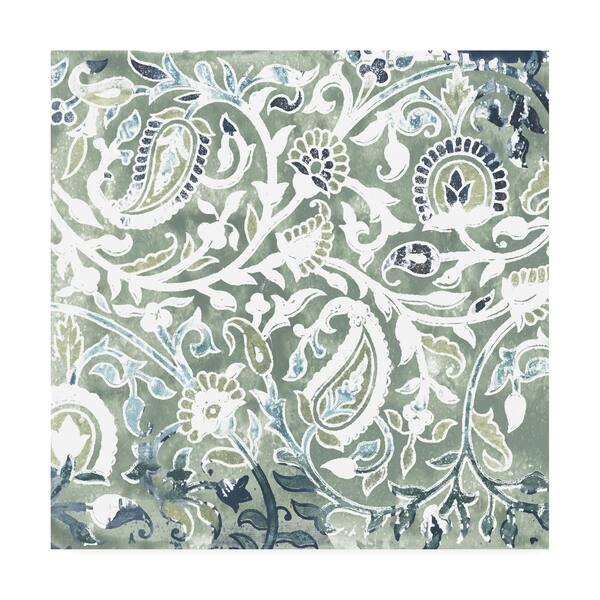 June Erica Vess 'Flower Stone Tile V' Canvas Art - Bed Bath & Beyond ...