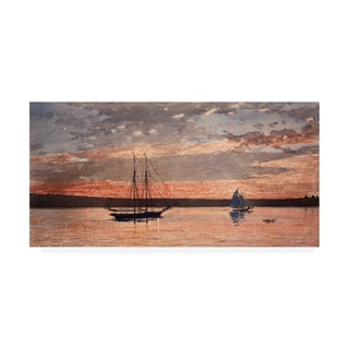 Winslow Homer 'Sunset at Gloucester' Canvas Art - Bed Bath & Beyond ...