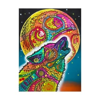 Dean Russo 'Howling Wolf Abstract Color' Canvas Art - Bed Bath & Beyond ...