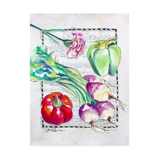 Elizabeth St. Hilaire 'Kitchen Veggies I' Canvas Art - Bed Bath ...