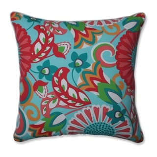 Sophia Turquoise/Coral 25-inch Floor Pillow - Bed Bath & Beyond - 27201968