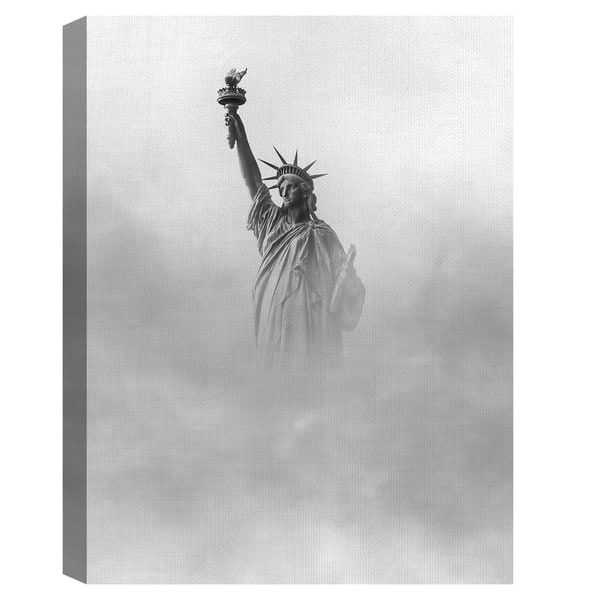 Masterpiece Art Gallery Misty Liberty Statue by Tom Coe Canvas Art Print - Bed Bath & Beyond ...