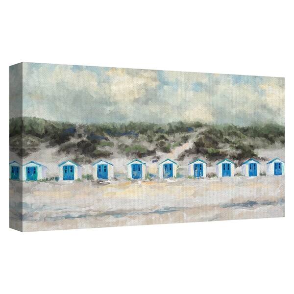 Sunrise Beach Cabanas by Studio Arts Wrapped Canvas Painting Art Print ...