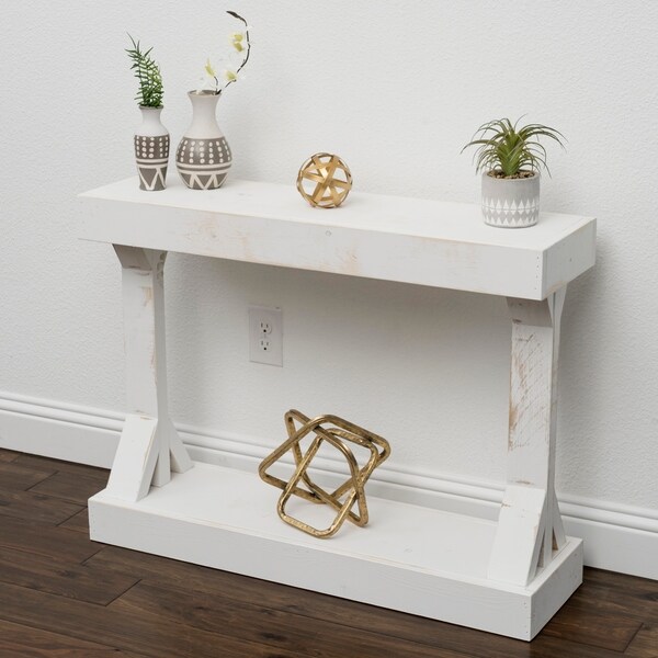 Barb Small Console Table Solid Wood by Del Hutson Designs As Is Item Bed Bath Beyond 31456571