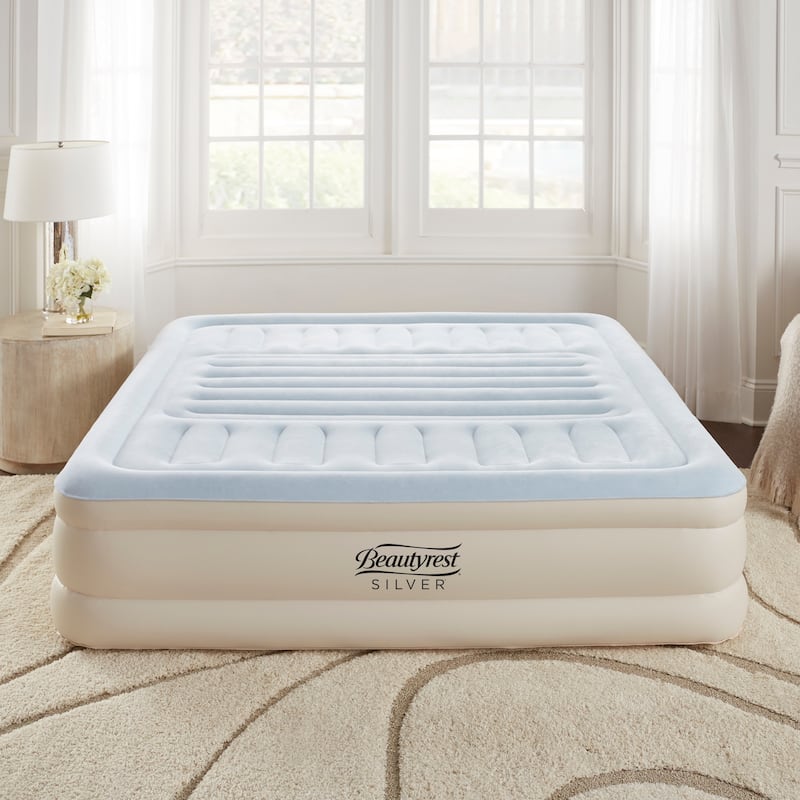 Beautyrest Lumbar Supreme King Size Air Mattress with Built-In Pump ...
