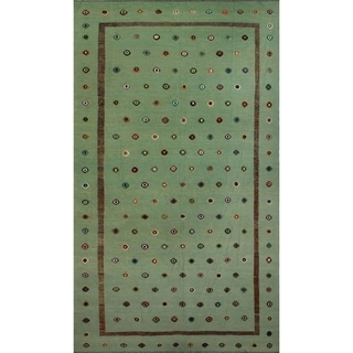 Noori Rug High-Low Kilim Kaison Mint Green/Brown Rug - 9'10" x 16'5 ...
