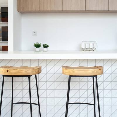 Merola Tile 10.875x10.875-inch Tri Super Iso Matte White Porcelain ...