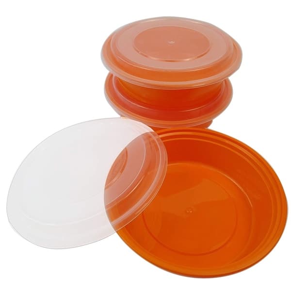 TTG 20-Pack Round Bento Lunch Boxes with Lids (1 Compartment/ 24 oz ...