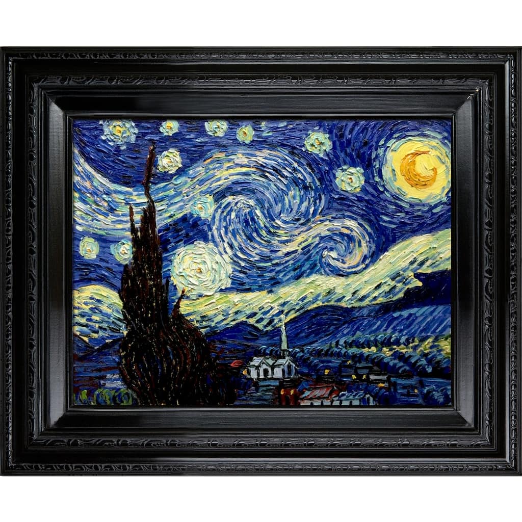 La Pastiche Vincent Van Gogh 'Starry Night' Hand Painted Oil ...