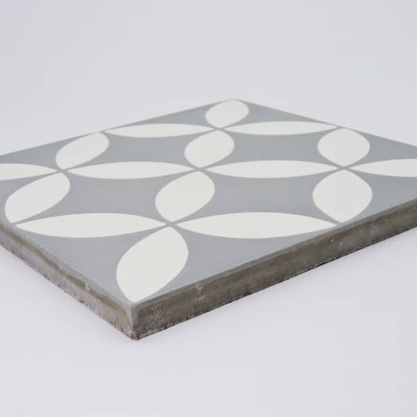 Handmade Amlo in Grey and White Tile, Pack of 12 (Morocco) - Bed Bath ...