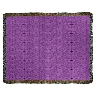 Katelyn Elizabeth Purple Third Eye Pattern Woven Blanket - Artwork ...