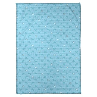Katelyn Elizabeth Teal Whales Pattern Fleece Blanket - Artic Pro Fleece ...