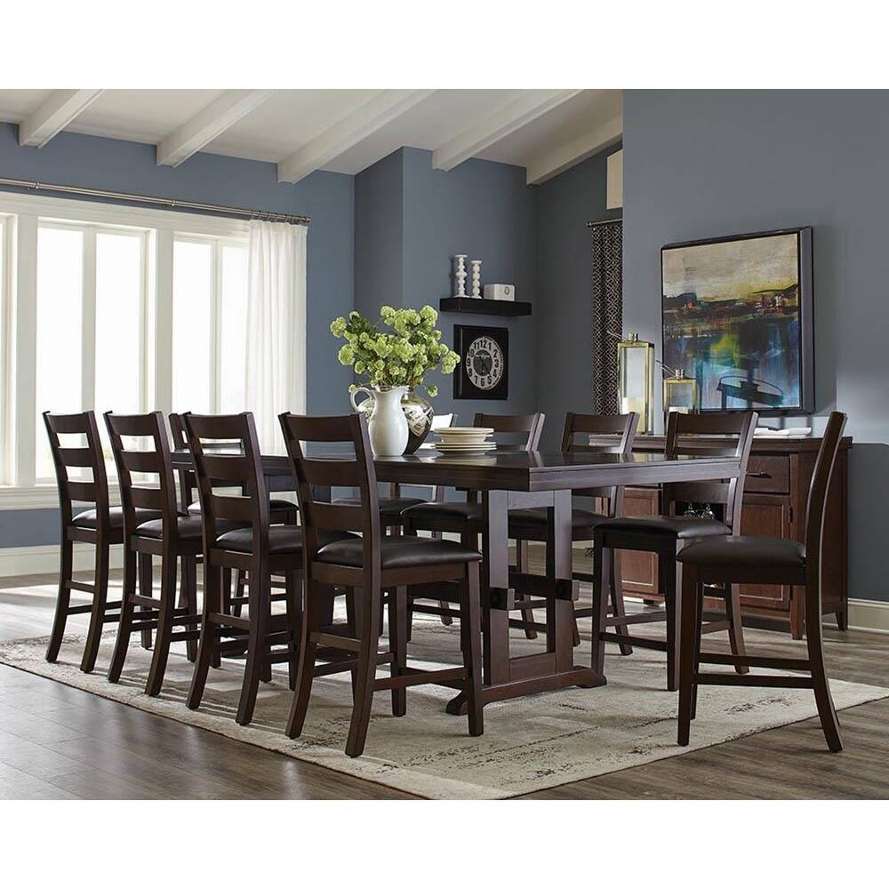 Cartwood Transitional Antique Tobacco Counter Height Stools (Set of 2 ...