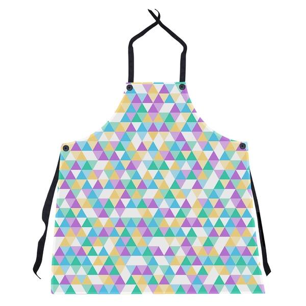 Katelyn Elizabeth Blue Pastel Triangle Pattern Apron - 27 x 30 - Bed ...