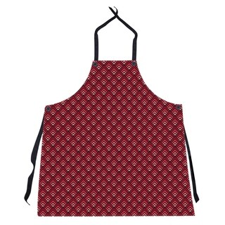 Katelyn Elizabeth Black & Red Ombre Geometric Pattern Apron - 27 x 30 ...