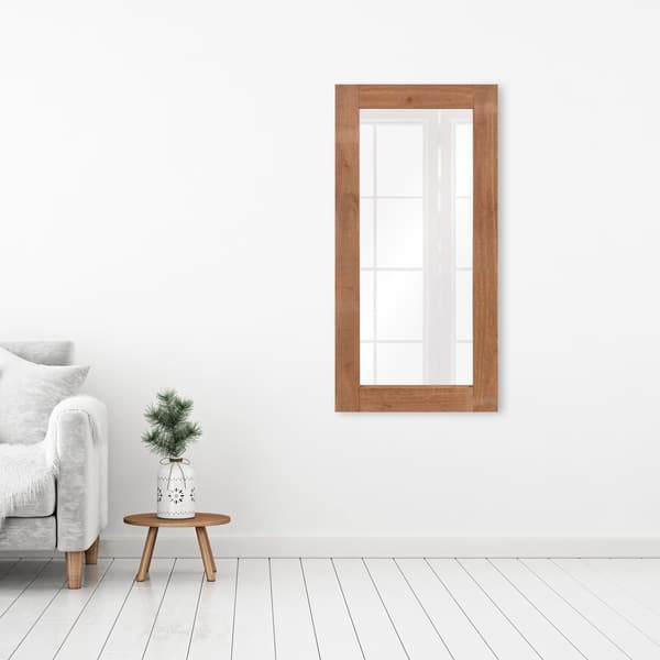 Patton Wall Decor 20x40 Modern Shaker Wood Wall Mirror - Bed Bath ...