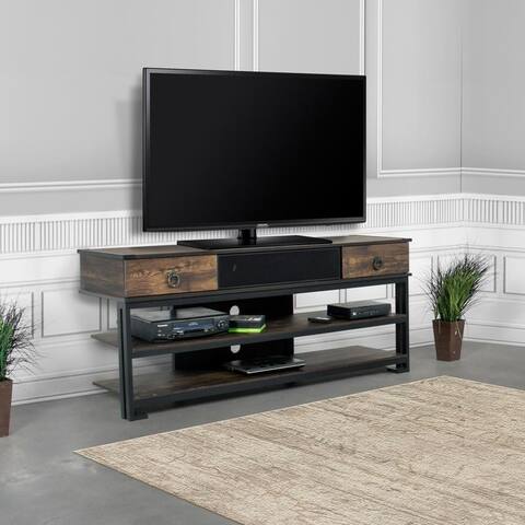 TUCSON Media Station with Sound bar Speaker and Storage - Overstock ...