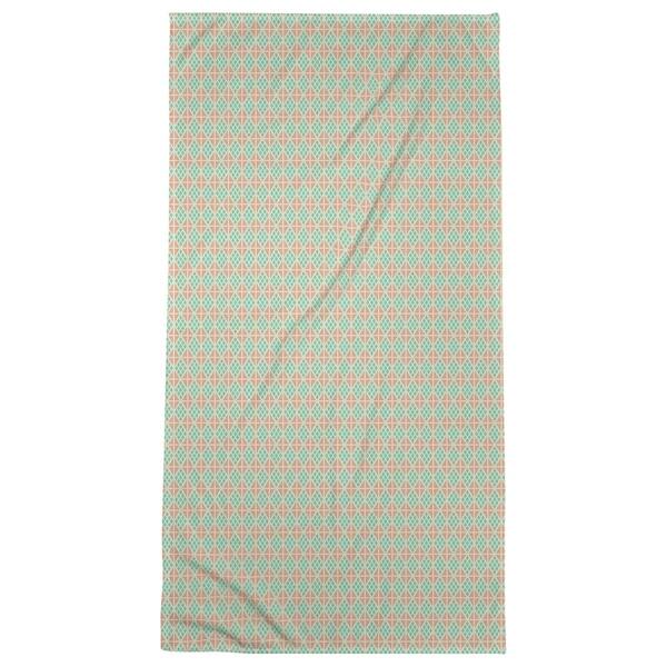 Katelyn Elizabeth Teal & Orange Diamonds Bath Towel - Poly/Cotton ...