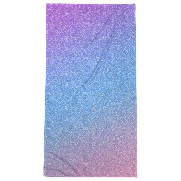Katelyn Elizabeth Cotton Candy Ombre RPG Pattern Bath Towel - Poly ...