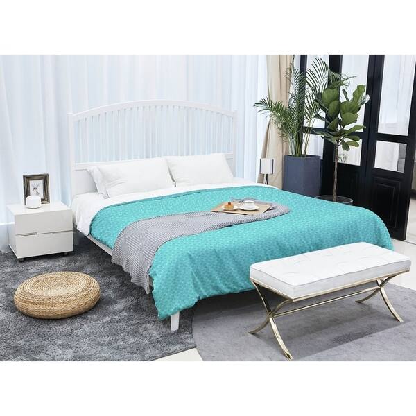 Katelyn Elizabeth Teal & White Hexagonal Lattice Comforter - Bed Bath ...