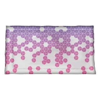 Katelyn Elizabeth Blue & Pink Tumbling Cube Pattern Pillow Sham ...