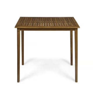 Santorini Grade A Teak Outdoor Console Bar Table - On Sale - Bed Bath ...