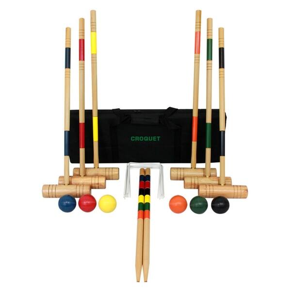 Wood Croquet Set - Multi - 29"Lx3"Wx9"H - Bed Bath & Beyond - 27415361