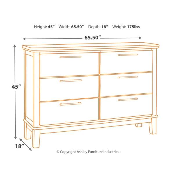 Ralene Dresser - Contemporary Style - Medium Brown - Bed Bath & Beyond ...