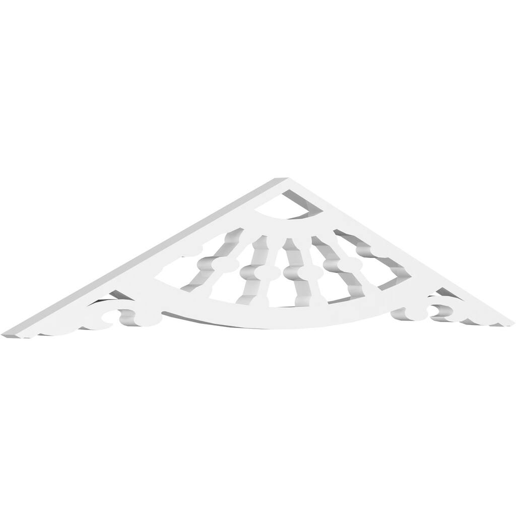 Wagon Wheel Architectural Grade PVC Gable Pediment - Overstock - 27415433
