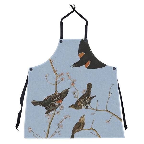 John James Audubon Red-Winged Starling in Blue Apron - 27 x 30 - Bed ...