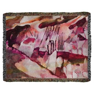 Wassily Kandinsky Red Landscape with Rain Woven Blanket - Artwork ...