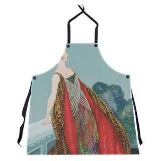 Emily Brodeur Vintage Art Nouveau Beaded Dress Woman in Blue Apron - 27 ...