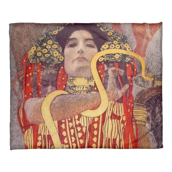 Gustav Klimt Hygeia Fleece Blanket - Coral Fleece - 30 x 40 - Bed Bath ...
