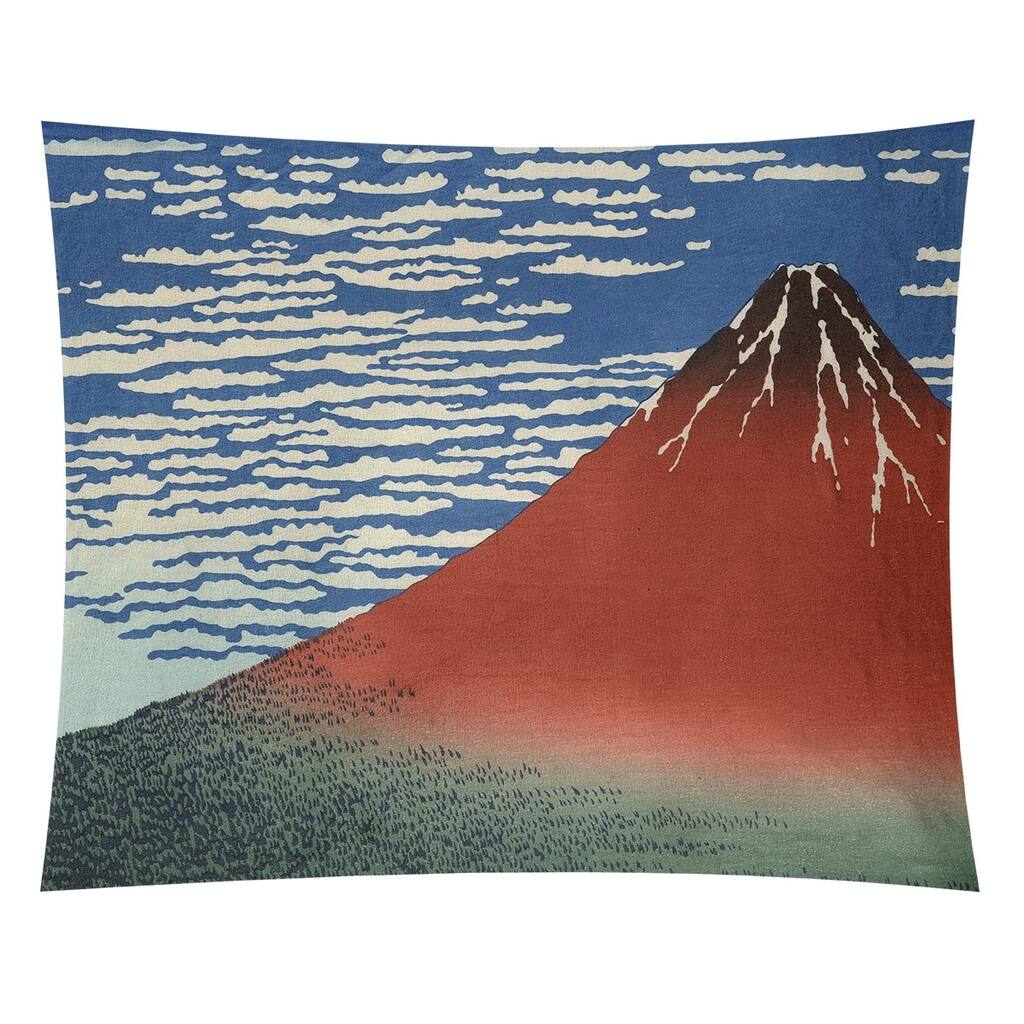Katsushika Hokusai Fine Wind Clear Morning Wall Tapestry - 26 x 36 ...