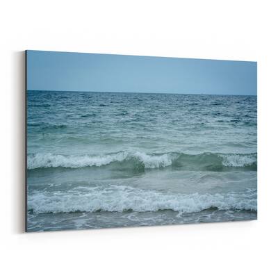 Noir Gallery Cape Cod Beach Ocean Waves Canvas Wall Art Print ...