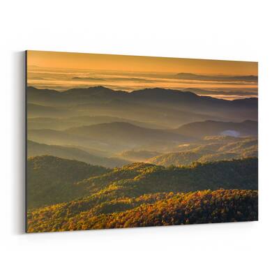 Noir Gallery Blue Ridge Mountains Landscape Canvas Wall Art Print ...