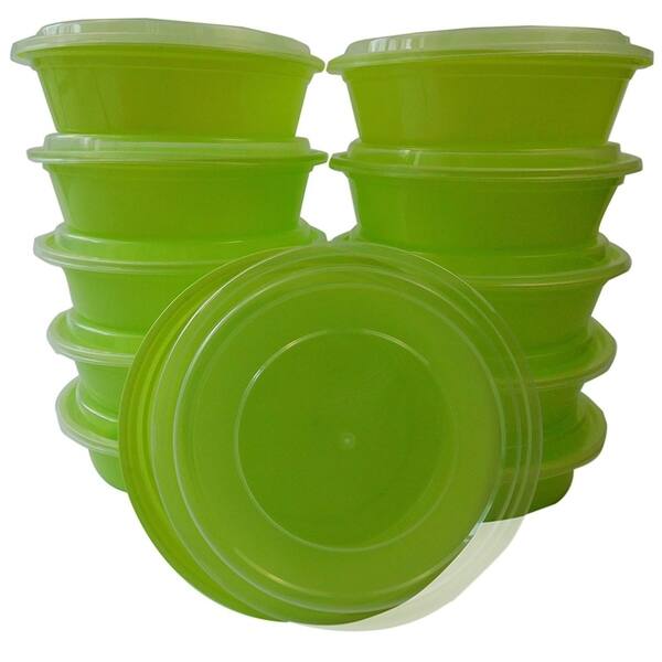 Table To Go 300-Pack Round Bento Lunch Boxes with Lids (1 Compartment ...