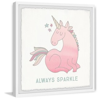 'Always Sparkle II' Framed Painting Print - Multi-Color - Bed Bath ...