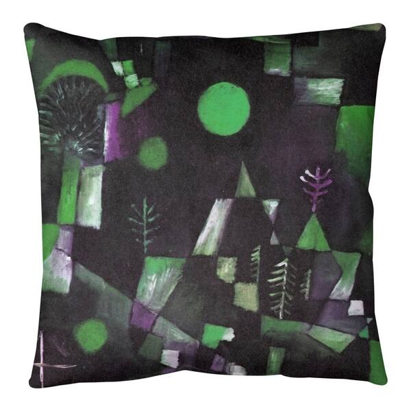 Paul Klee Green Full Moon Pillow (Indoor/Outdoor) - Bed Bath & Beyond ...