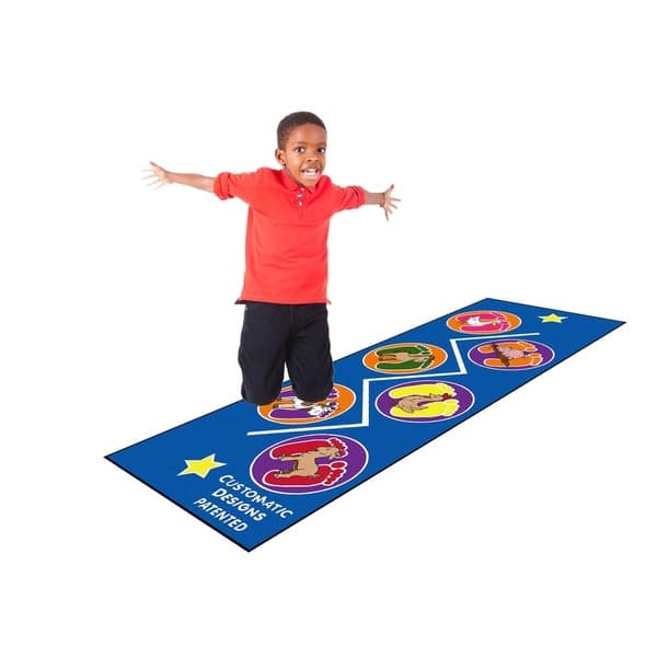Flagship Carpet Kids Nylon Customatic Design Zig Zag Jump Classroom Rug ...