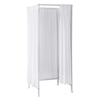 Don't Look At Me - Portable Changing Room Divider - White Frame with ...