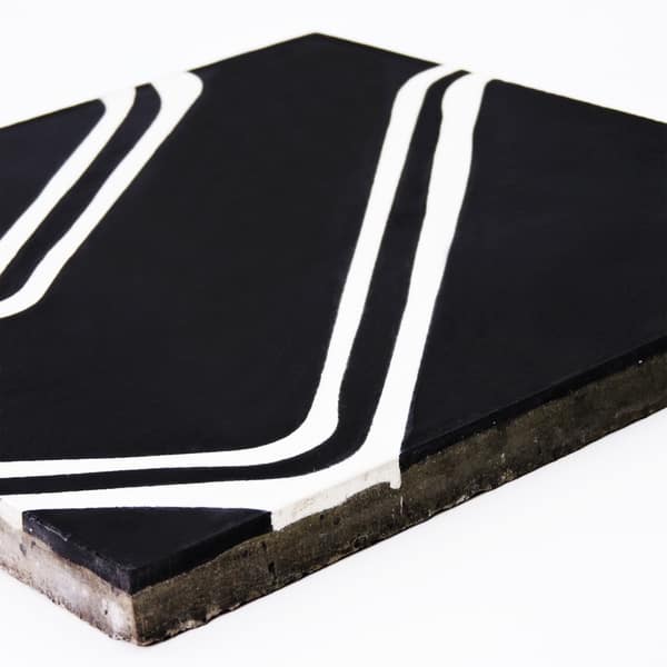 Handmade Chawen Black/White Tile, Pack of 12 (Morocco) - Bed Bath ...
