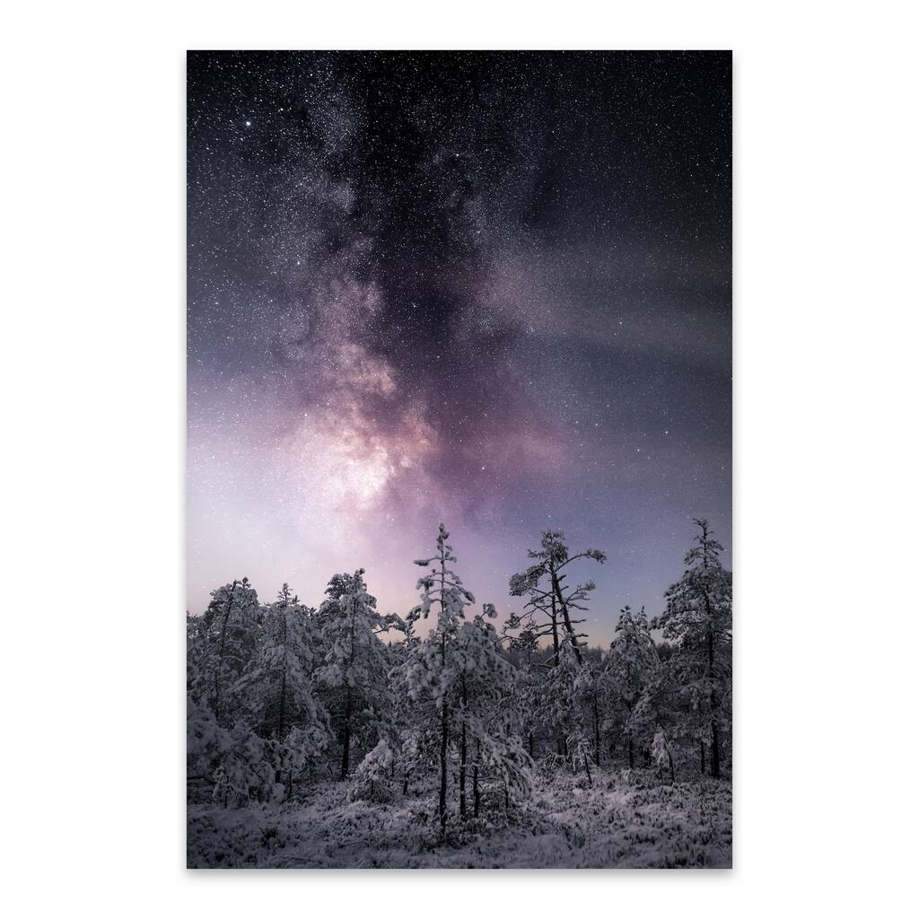 Noir Gallery Milky Way Night Sky Finland Metal Wall Art Print ...