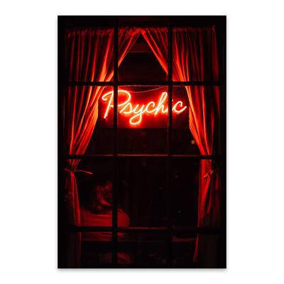 Noir Gallery Psychic Neon Sign New York City Metal Wall Art Print ...