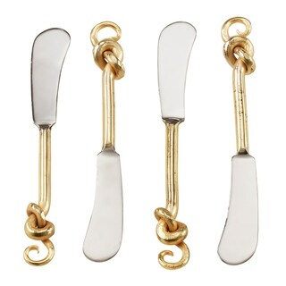 Knotted Design Cocktail Knives (Set of 4) - Bed Bath & Beyond - 27565226