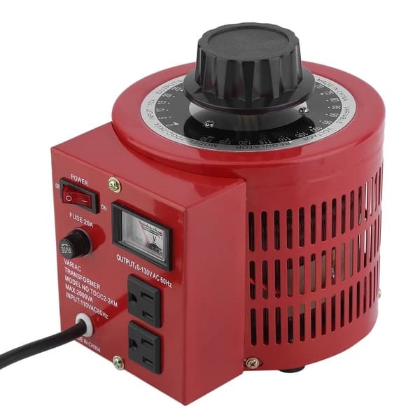 Dial AC Voltage Regulator 110V 2000W Single-Phase Variac Transformer - Red - Bed Bath & Beyond ...