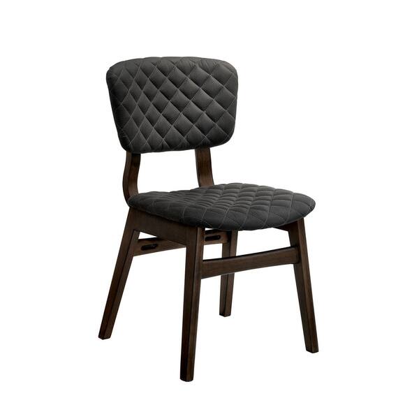Solid Wood and Fabric Master Chairs with Fin Style Legs ,Pack of Two ...